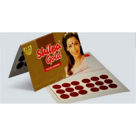 Plain Velvet Ladies Shilpa Gold Bindi At Rs 130 Packet In New Delhi Id 21582285155