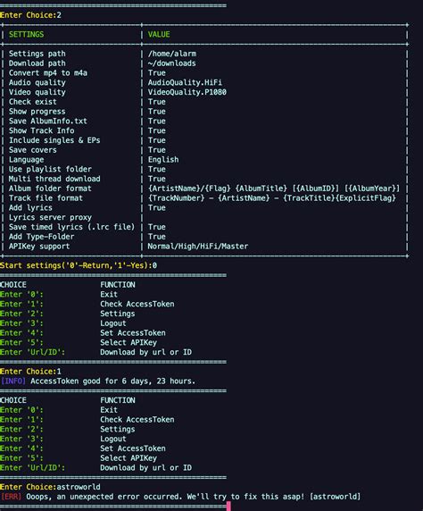 Bug Ooops An Unexpected Error Occurred · Issue 876 · Yaronzztidal Media Downloader · Github