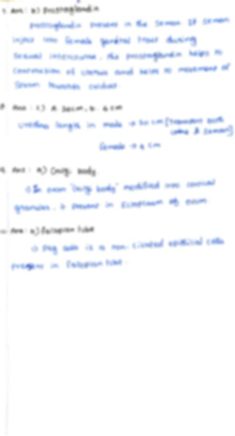 SOLUTION Mcqs Human Reproductive System Studypool