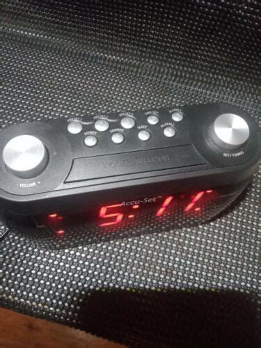 Etech Accu Set Radio Alarm Clock Etc674 With Instruction Manual