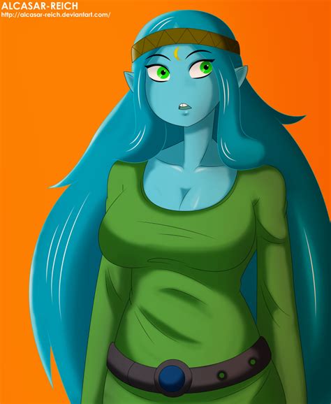 Rule 34 1girls Adventure Time Alcasar Reich Blue Hair Blue Skin Breasts Canyon Adventure Time