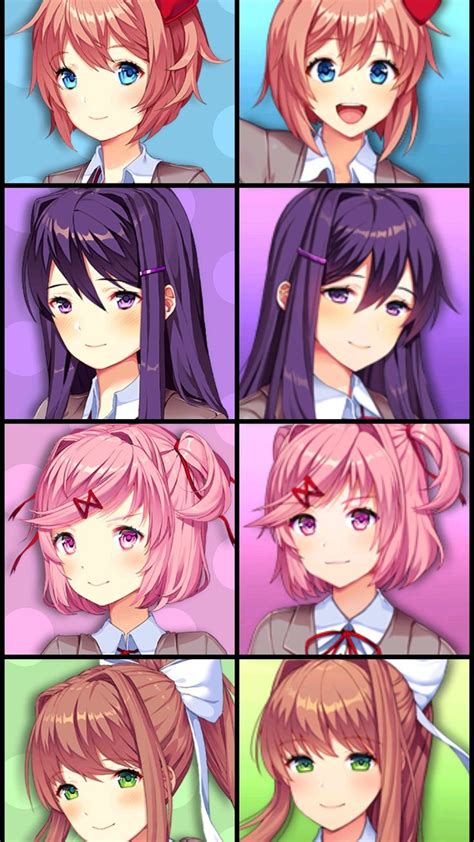 Doki Doki Literature Club Eyes Ddlc Artstyle Tutorial Ddlc Style Anime