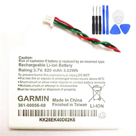 3 7v 820mah 361 00056 08 Replacement Battery For Garmin Drive 60lm Gps Batteryint