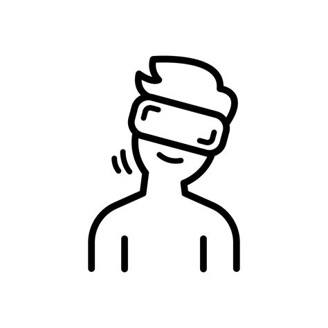 A Man Wearing Virtual Reality Glasses And Looking Tilted To The Left