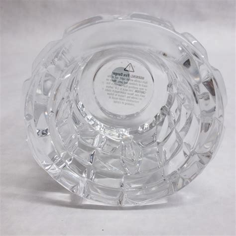 Tiffany And Co Rock Cut Crystal Candle Holder