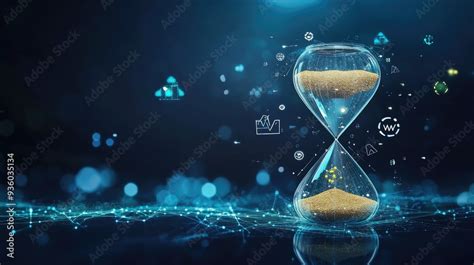 Lca Life Cycle Assessment Concept Hourglass With Lca Icon