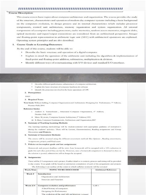 Comp Arch And Org Lec 1 Pdf