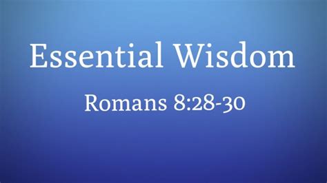 Essential Wisdom Logos Sermons
