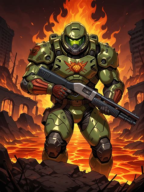 Ai Art Doomguy Komikoai