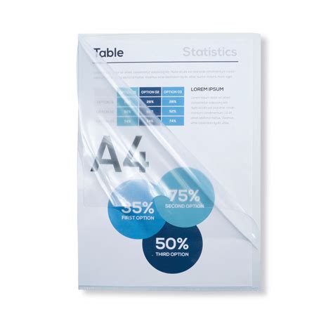 Exacompta Cut Flush Pvc Folder A4 Clear Pack Of 50 5950e