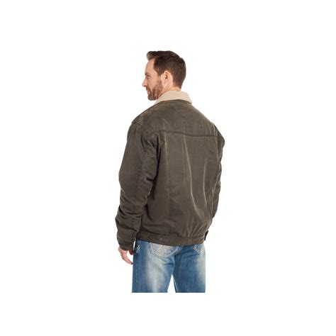 The Boot Jack Sidran Mens Snap Front Sherpa Jacket Western Style