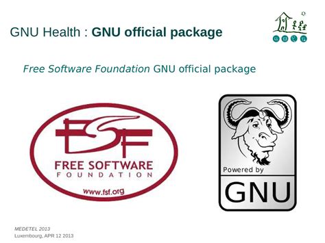 Gnu Health The Free Health And Hospital Information System Speaker Deck