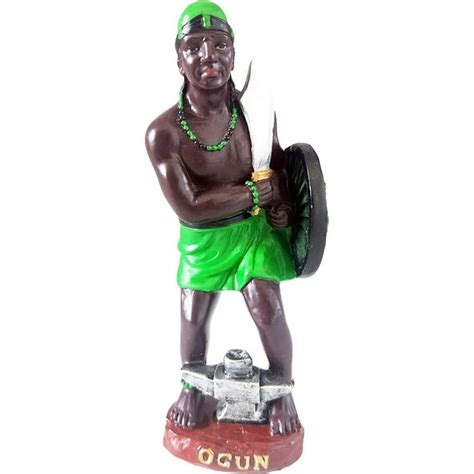 Santo Orisha Statue Orisha Statue Orisha Ogun Estatua Catholic Statue