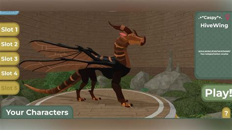 Caspy The Soulwing Wings Of Fire Hivewing Oc Wings Of Fire Roblox