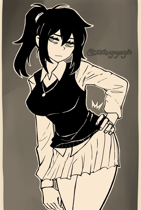 Safebooru 1girl Amulet Black Hair Black Vest Green Eyes Guguguguh