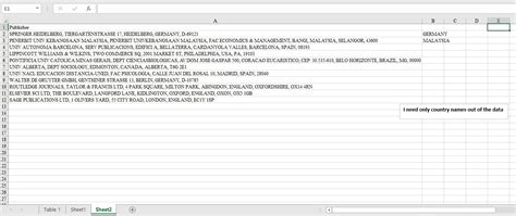 Excel How I Can Get The Country Names From Large Data Stack Overflow