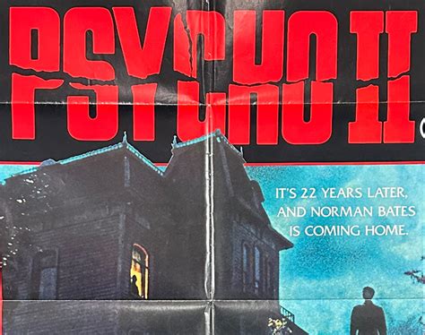 Psycho Ii 1983 Movie Poster Australian One Sheet Anthony Perkins