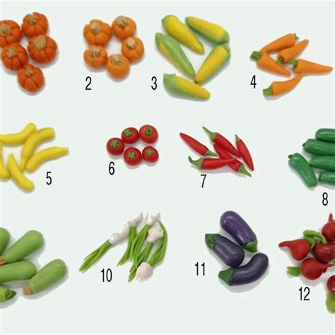 Miniature Vegetables Etsy Uk