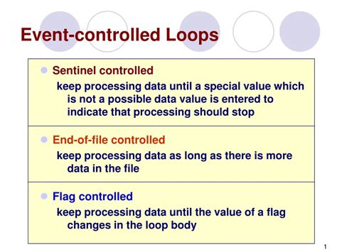 Ppt Event Controlled Loops Powerpoint Presentation Free Download