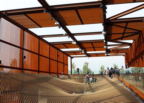 Brazils Expo Pavilion Contains A Bouncy Landscape Of Rope