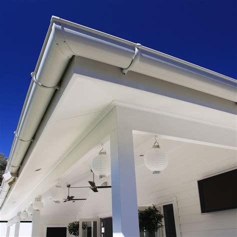 Half Round Gutter Slotted Off White