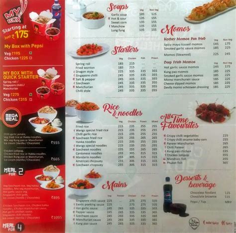 Menu At Wangs Kitchen Chennai 362