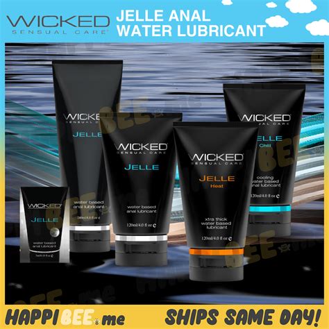 Wicked Jelle Water Lubricant🍯thick Glide Backdoor Anal Ease Relax Lube