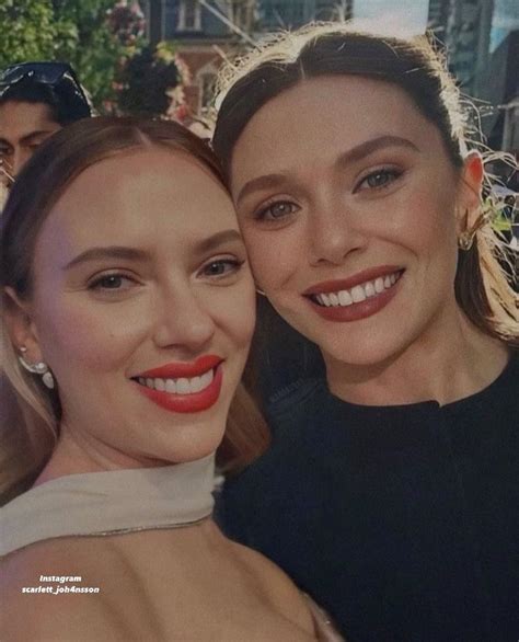Scarlett Johansson And Elizabeth Olsen ️ Scarlettjohansson