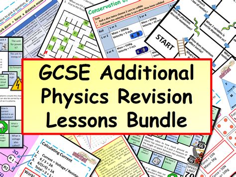 Gcse Additional Physics Revision Lessons Bundle Teaching Resources
