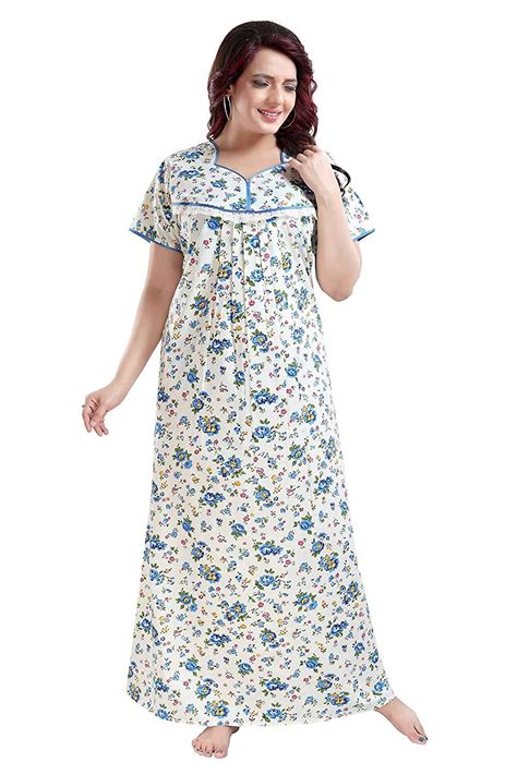 Womens Pure Cotton Regular Nighty Nightgowns For Women Night Dress