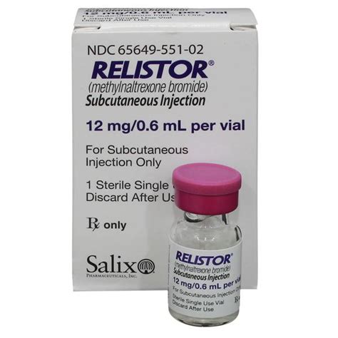 Relistor Generic Methylnaltrexone Injection Prescriptiongiant