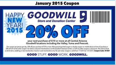 Goodwill Coupons Printable