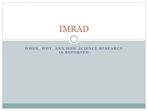 Ppt Research Poster Template Imrad Format Powerpoint Presentation