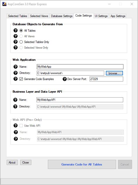 Free ASP NET Core Razor Page Code Generator And Tutorial