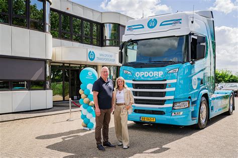 Van Opdorp Transport Rijdt Elektrische Scania Voor Dow • Ttm Nl