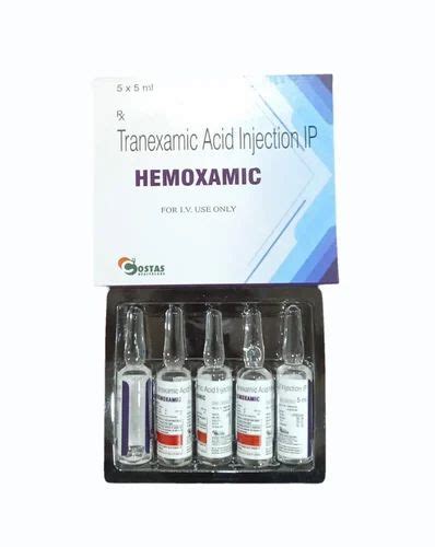 Tranexamic Acid Injection 500 Mg 5 Ml 5 Ml Ampoule Tranics At ₹ 12