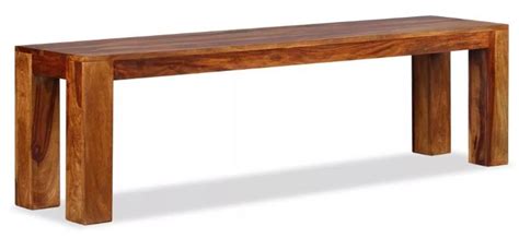 Banc Bois Massif Sesham Boken 160 Cm Lestendances Fr