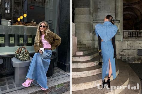 Джинсові спідниці в підлогу спідниці максі повертаються в моду як і з чим поєднувати