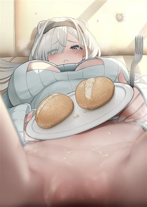 Rule 34 1girls Ambiguous Pov Arknights Aurora Arknights Blue Eyes Bottomless Bread Breasts
