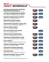 Imsa News 2027 Schedules Revealed By Imsa