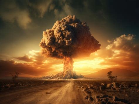 Premium Photo Nuclear Explosion Atomic Bomb Testing Ai Generative