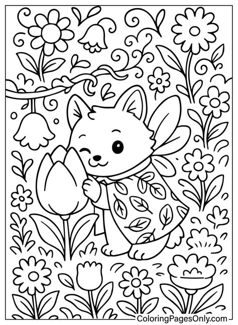 30 Whimsical Fairy Animals Coloring Pages Free Printable Pdf