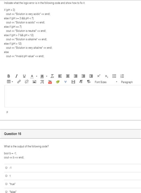 Solved Indicate What The Logic Error Is In The Following