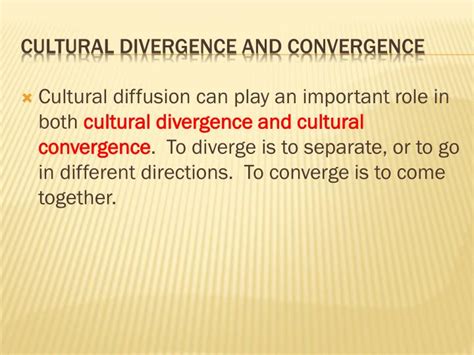 Ppt Chapter 12 Cultural Diffusion And Convergence Powerpoint