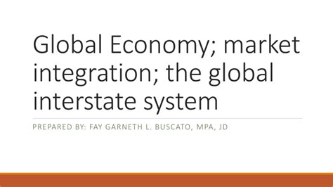 Economic Globalization