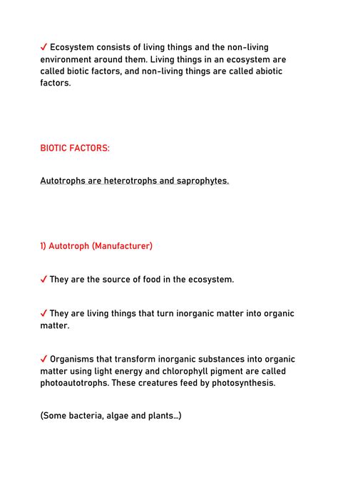 Solution Ecological Terms Ecosystem Components Studypool