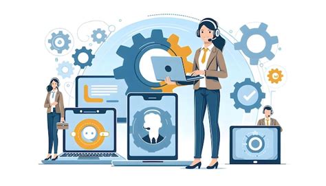 Person With Laptops And Efficient Tech Assistance Concept As A Person Providing Tech Assistance