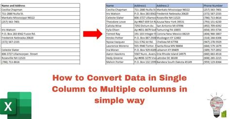 How To Split Data In Single Column To Multiple Columns Edulap