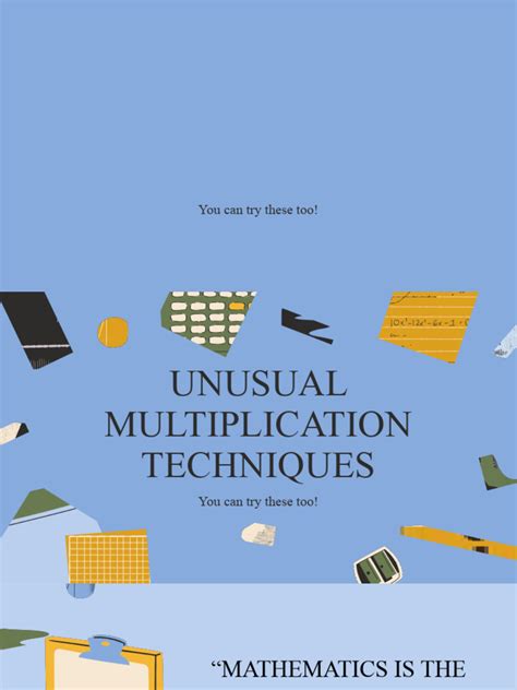 Unusual Multiplication Techniques Pdf Multiplication Elementary Mathematics