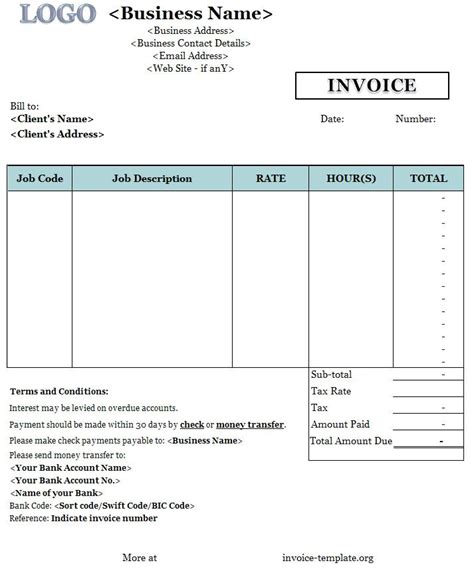 Vertex Invoice Template Williamson
